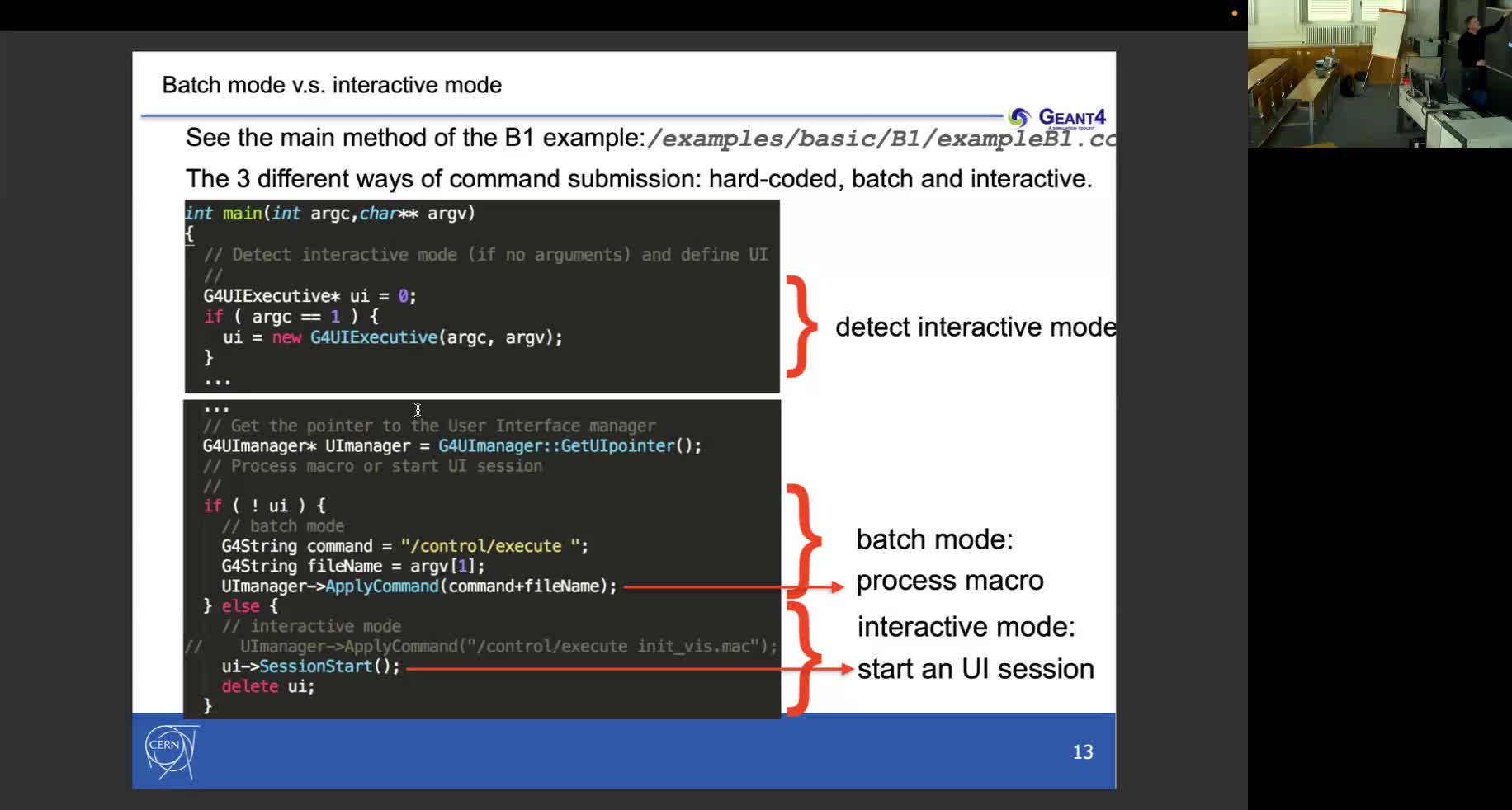 G4FS25 Day 4 Session 1 - Geant4: Introduction to User Commands and Visualisation · CDS Videos · CERN