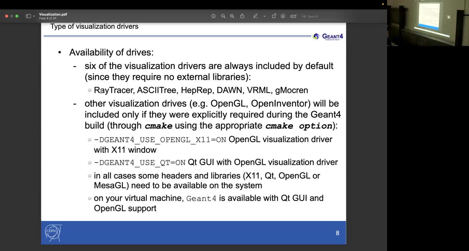 G4FS25 Day 4 Session 1 - Geant4: Introduction to User Commands and Visualisation · CDS Videos · CERN
