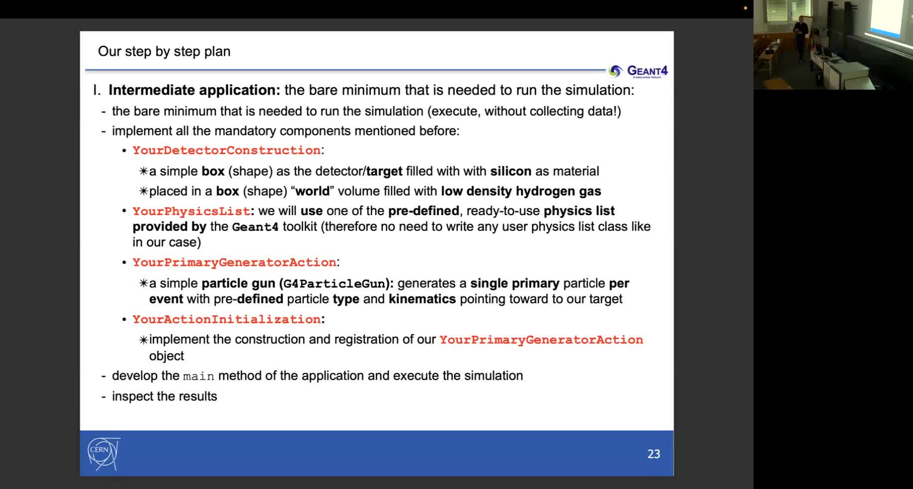 G4FS-25 Day 1 - Introduction and Preliminaries in "First Steps with Geant4" course 2025 · CDS ...