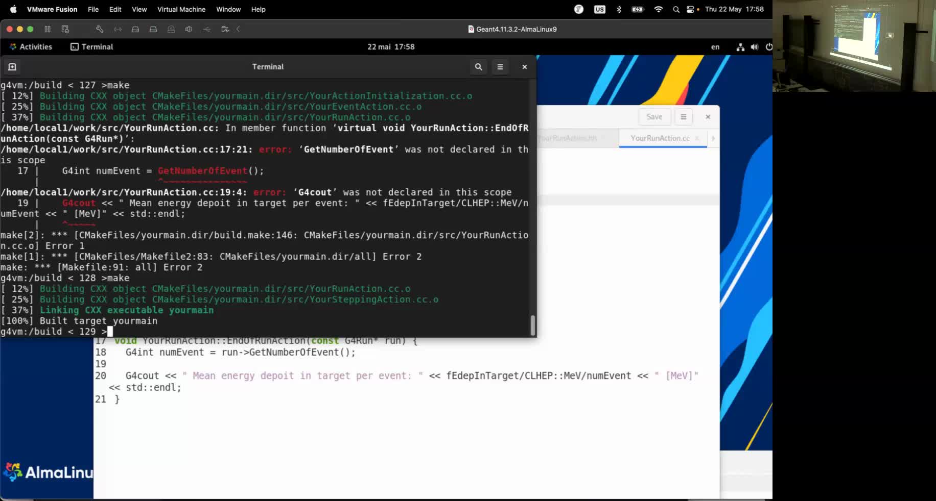 G4FS25 Day 4 Session 2 "Geant4 User Actions - a way to see and record information" · CDS Videos ...