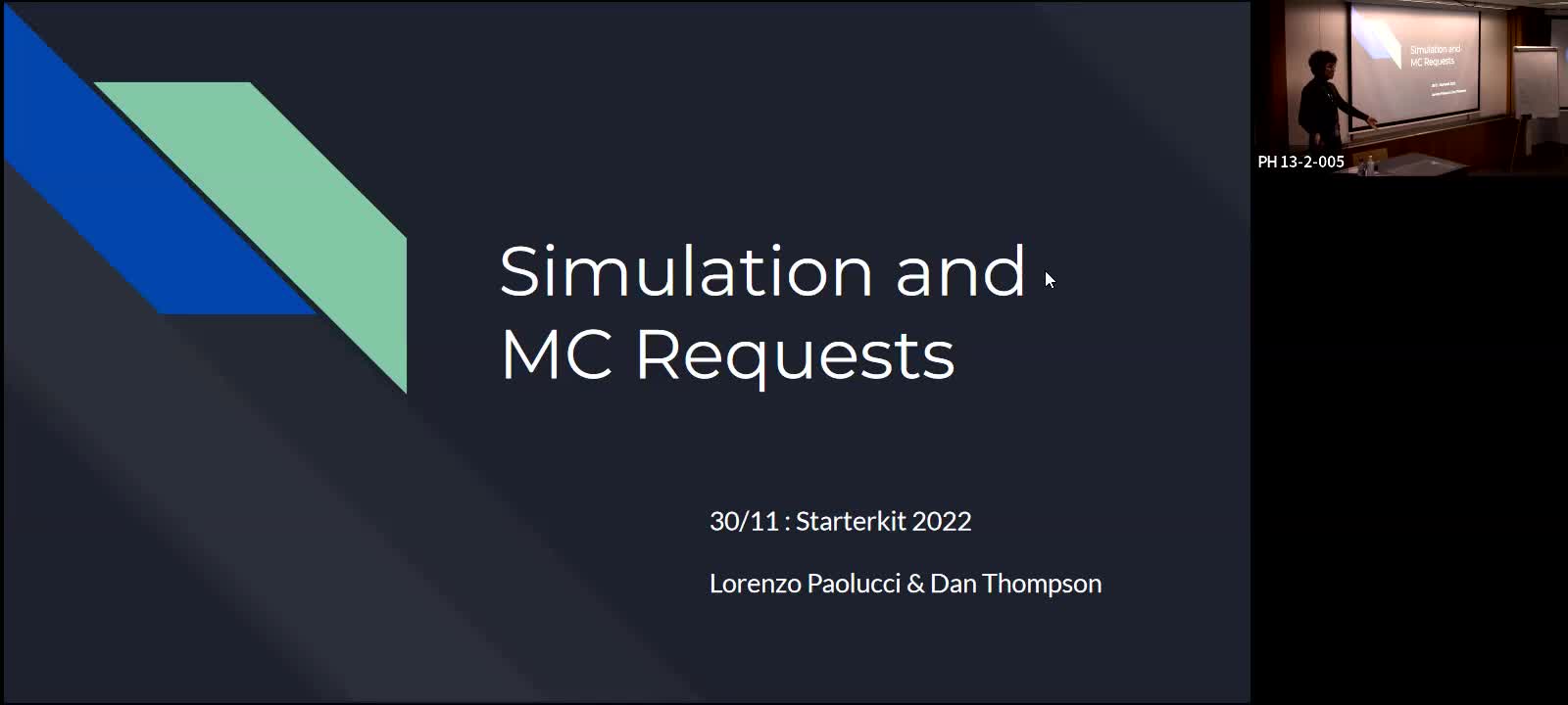 LHCb Starterkit 2022 - Simulation and MC Requests · CDS Videos · CERN
