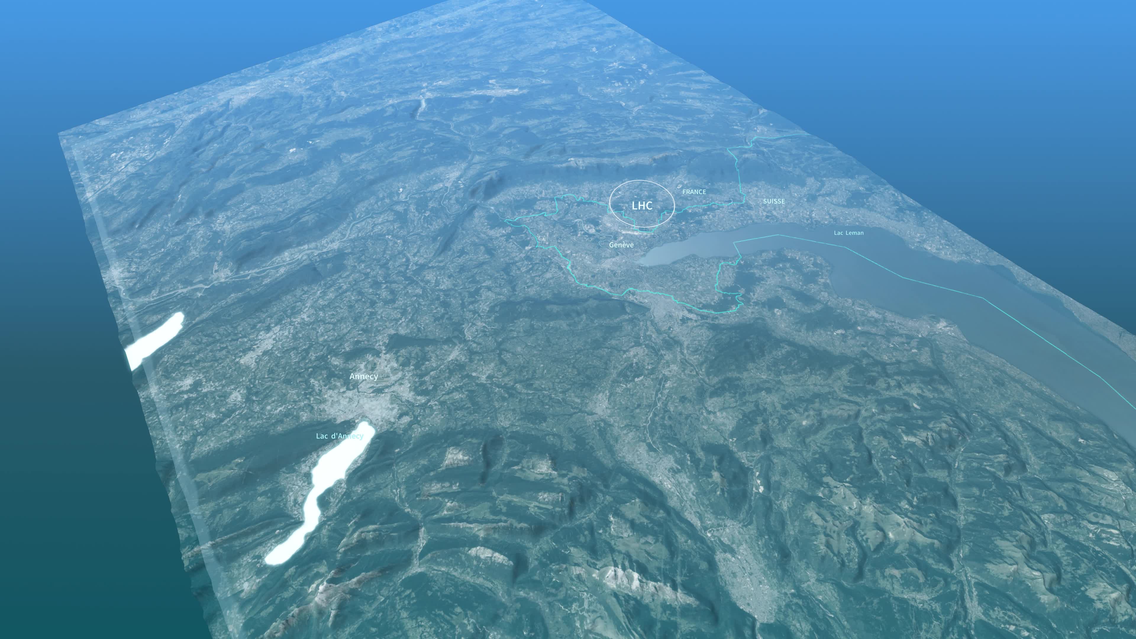 Animation of a schematic map showing a possible location for the Future ...