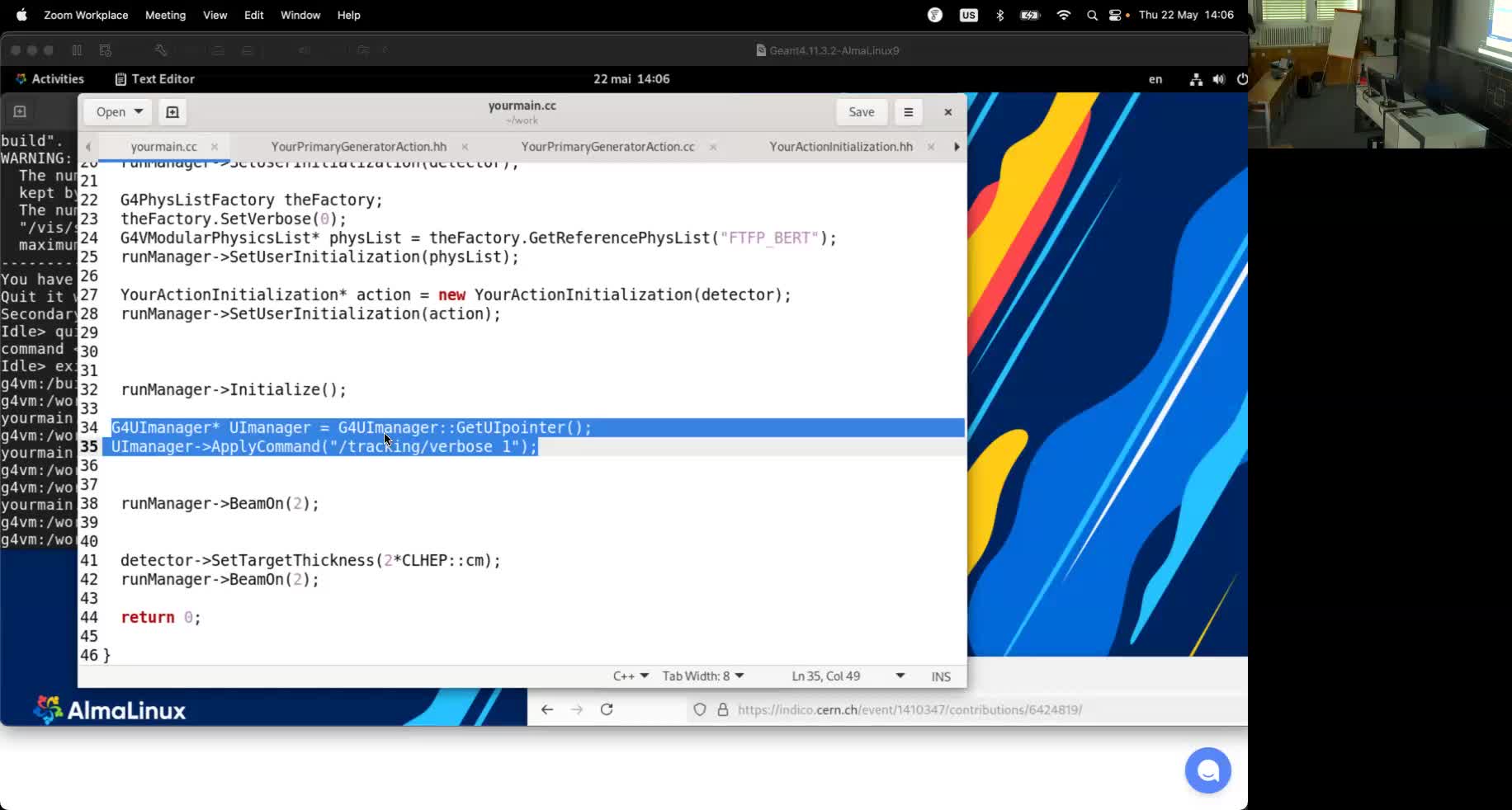 G4FS25 Day 4 Session 1 - Geant4: Introduction to User Commands and Visualisation · CDS Videos · CERN