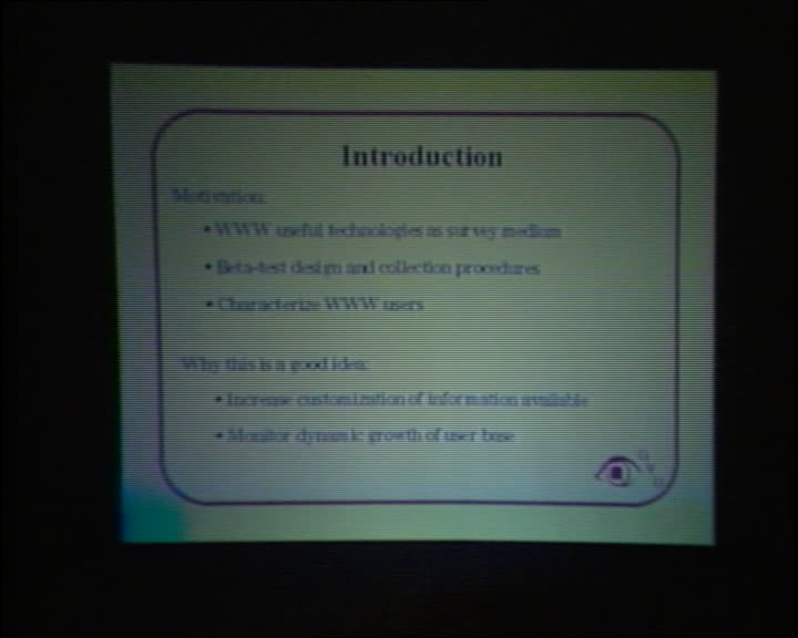 James E. Pitkow and Mimi Recker's talk at the WWW94 · CDS Videos · CERN