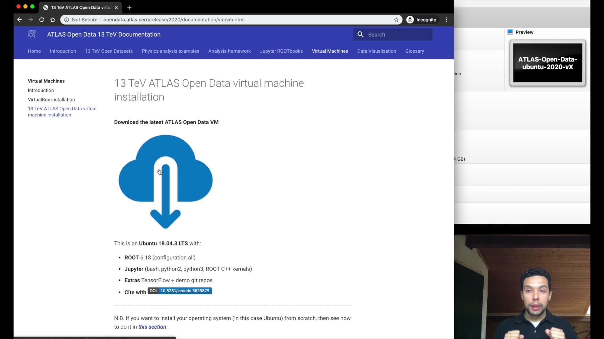 ATLAS Open Data tools: install the Virtual Machine · CDS Videos · CERN