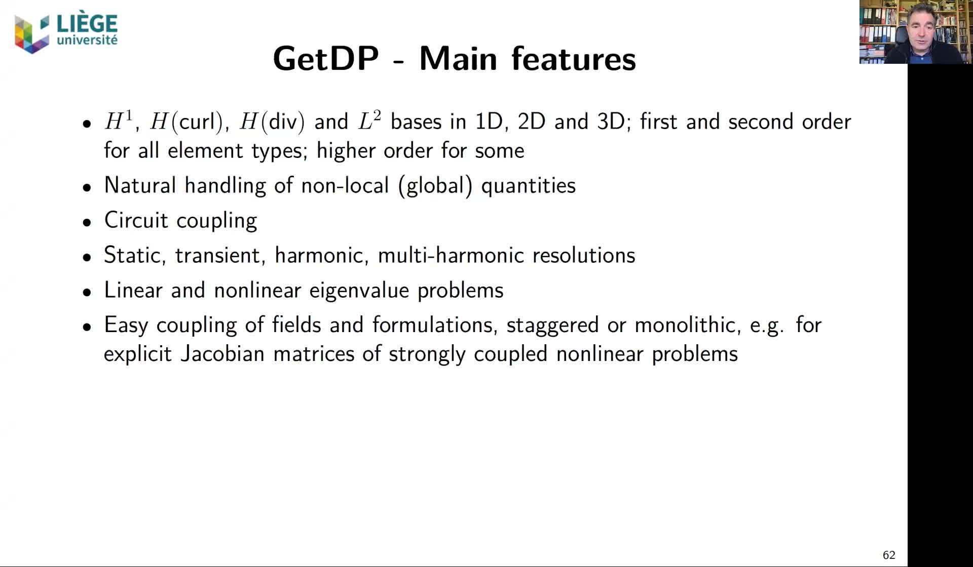 GetDP workshop: Types of problems, Multiphysics coupling (OneLab), Tips ...