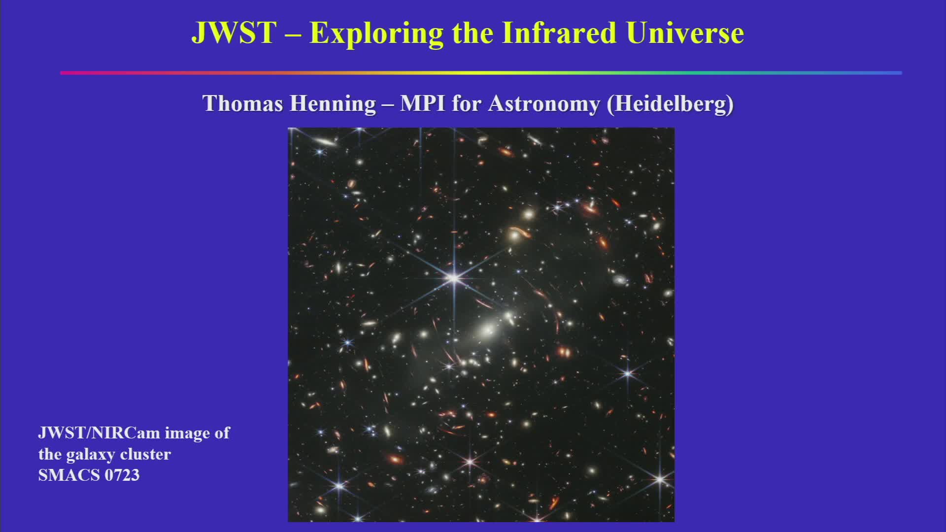 The James Webb Space Telescope - Exploring the Infrared Sky · CDS ...