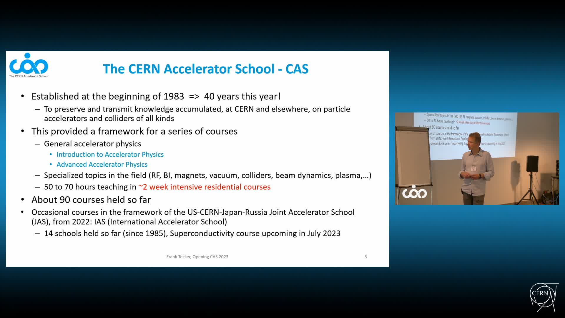 Opening · CDS Videos · CERN
